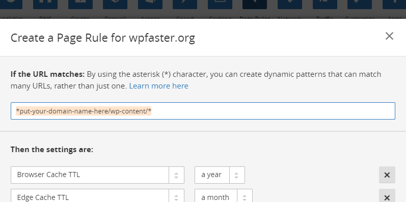 Cloudflare Page Rule For Browser Caching Wp Content Wpfaster 5661